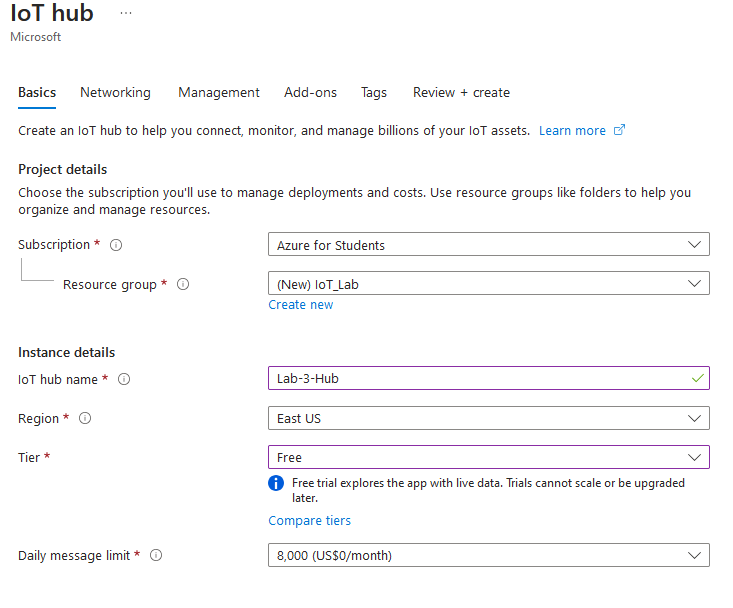 Using IoT Devices in the Cloud | ArchOSC-Lab3